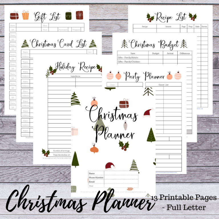Free Christmas Gift List Printable – Morning Motivated Mom